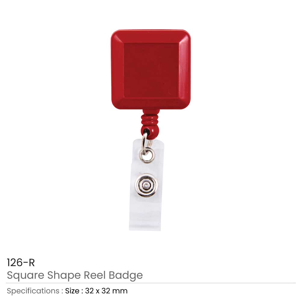 Square Badge Reels | Promotional Gifts Suppliers