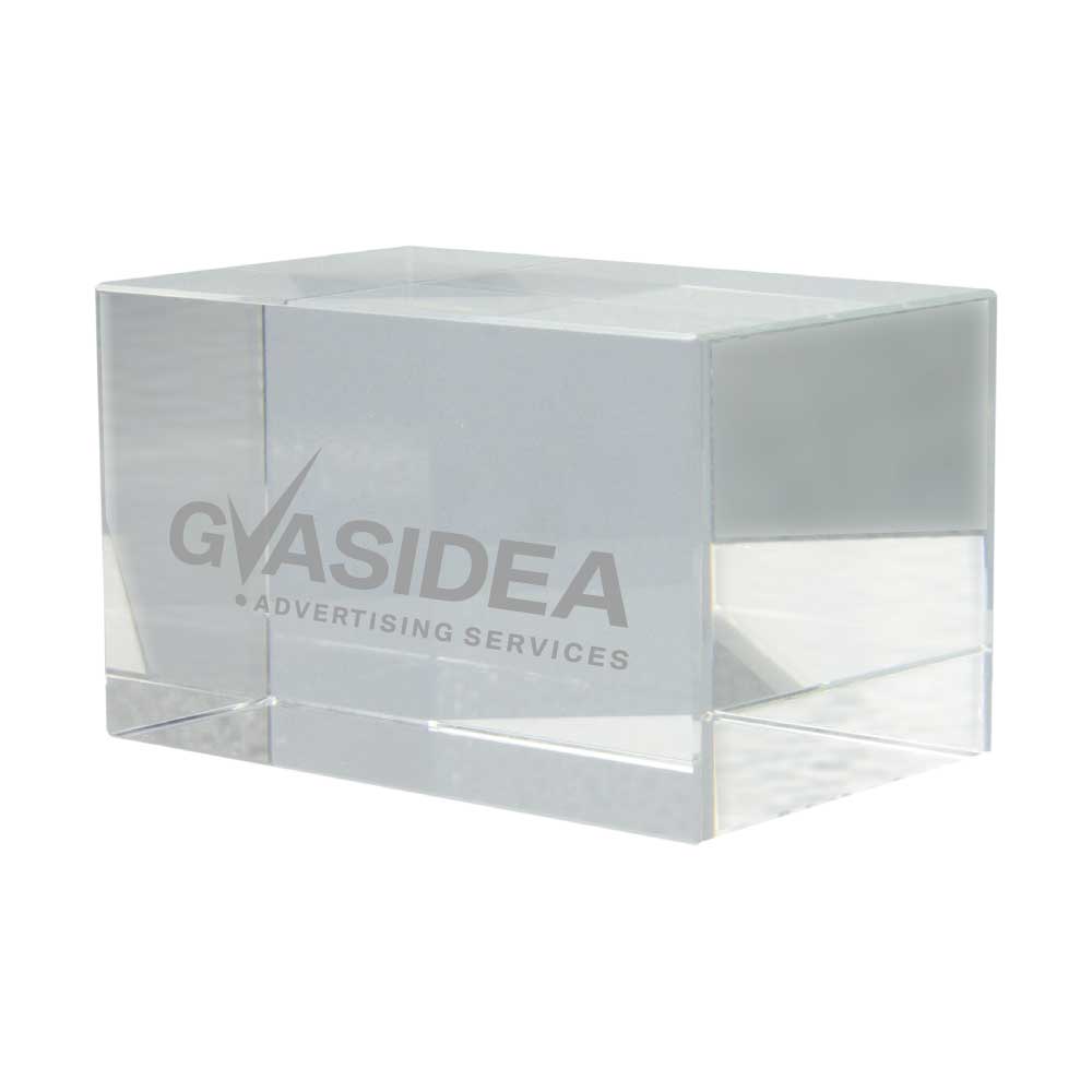 3D Rectangular Crystal Cube | Promotional Gifts Suppliers